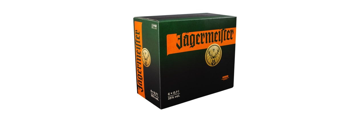 Jägermeister Shipping Boxes come more sustainable - Mast Jägermeister SE